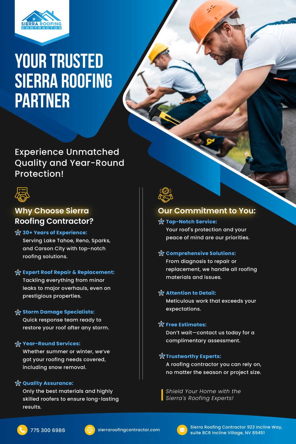 Sierra Roofing Contractor: Quality Roofing Services for Lake Tahoe